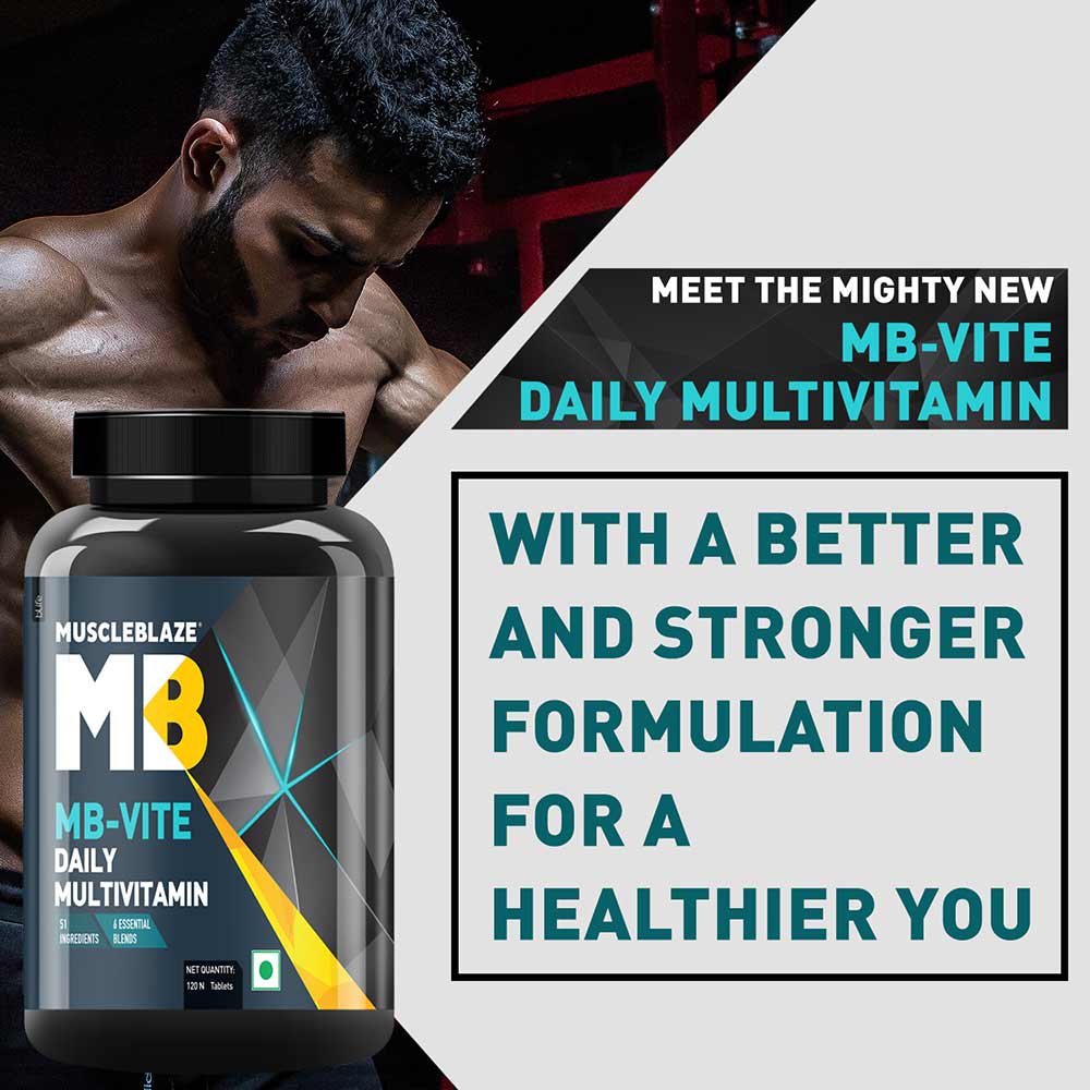 MuscleBlaze MB-VITE Multivitamin Immunity Booster - 120 Tablets