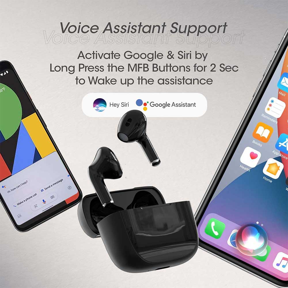 Zebronics Zeb-Sound Bomb S101 Wireless Earbuds, Black at Best Price in ...