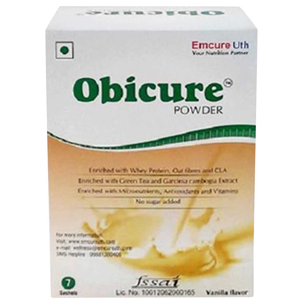 Emcure Uth Obicure Powder, 7 sachets/pack Vanilla at Best Price in ...