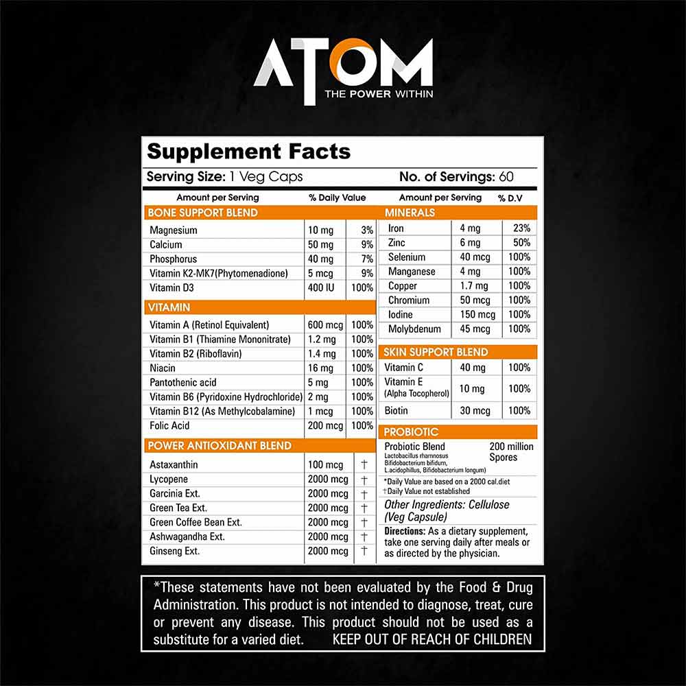 ATOM Multivitamin at Best Price in India | Healthkart.com