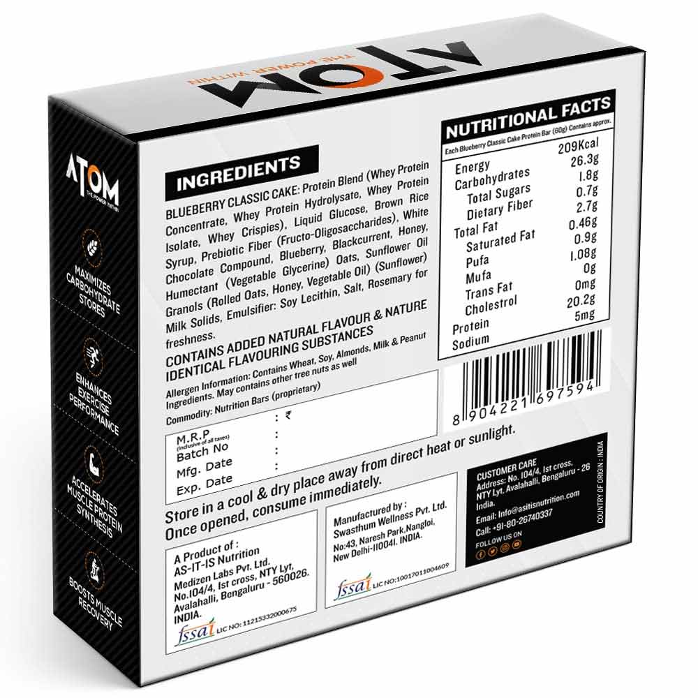 ATOM High Protein Bar at Best Price in India | Healthkart.com