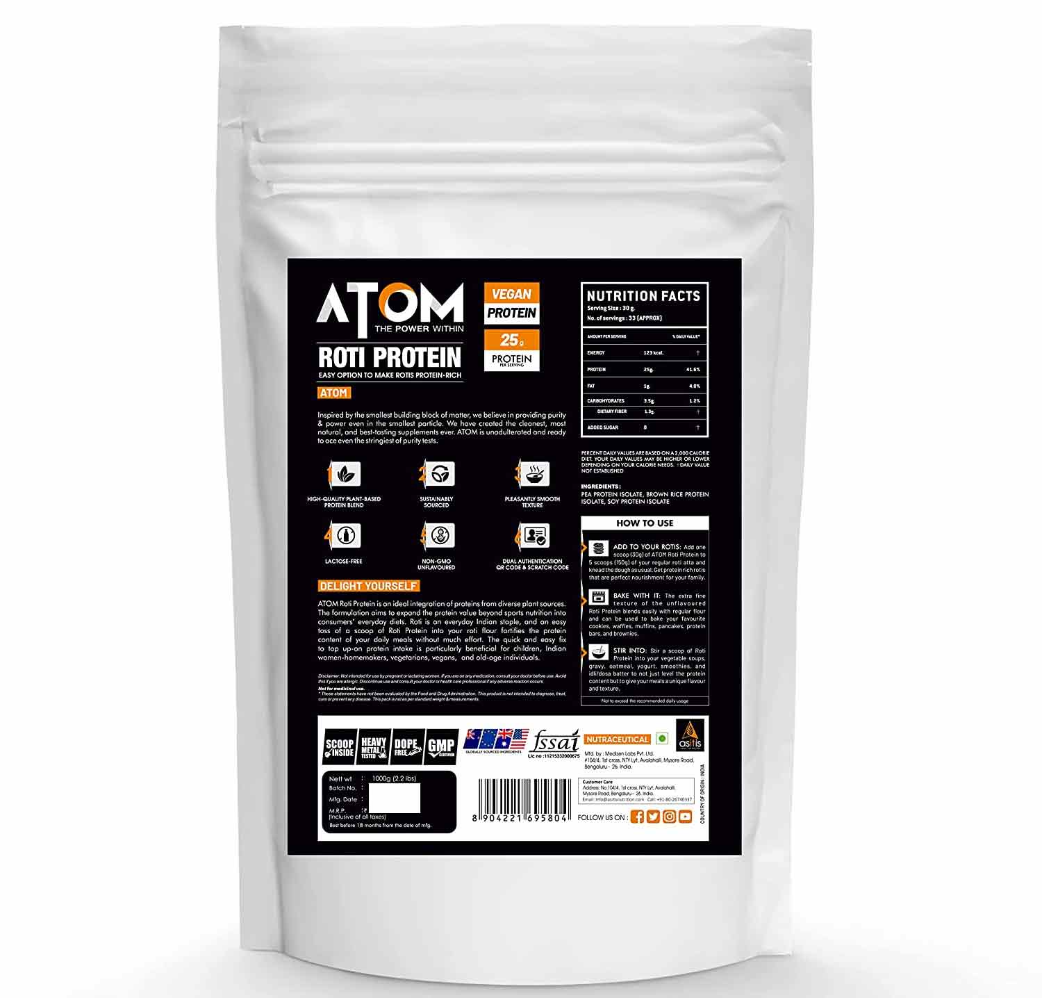 ATOM Roti Protein at Best Price in India | Healthkart.com