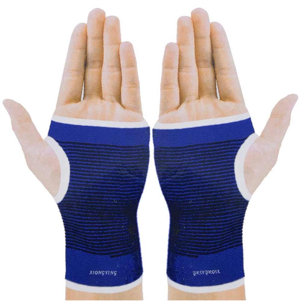 Sports Athletic Stripe Print Thumbhole Wrist Palm Support at Best Price ...