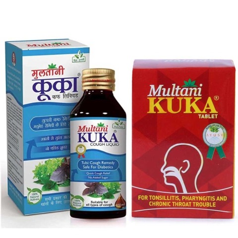 Kuka Cough Liquid 100ml & Kuka 100 Tablets Combo at Best Price in India ...