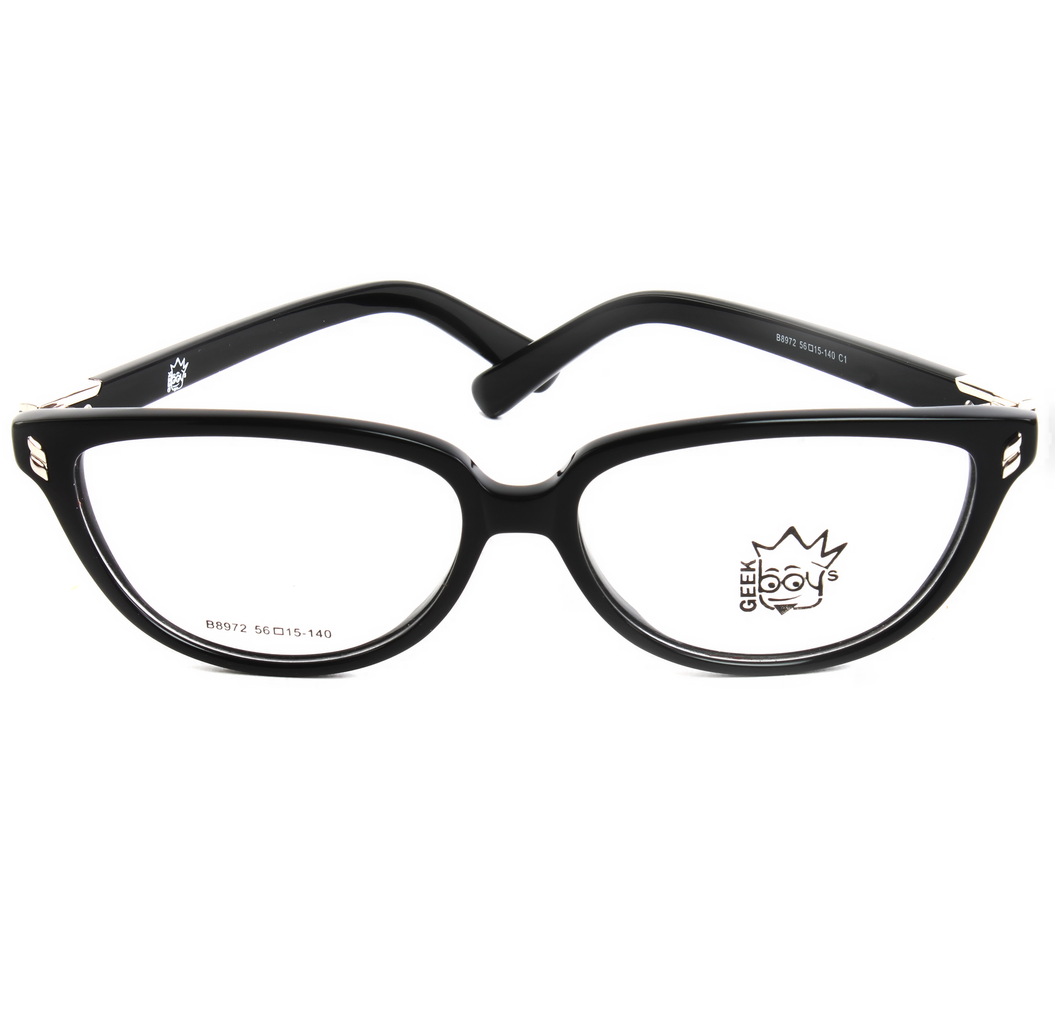 Geek Boy's Eyeglass B8972 C1, Cat eye, Black Single Color at Best Price ...